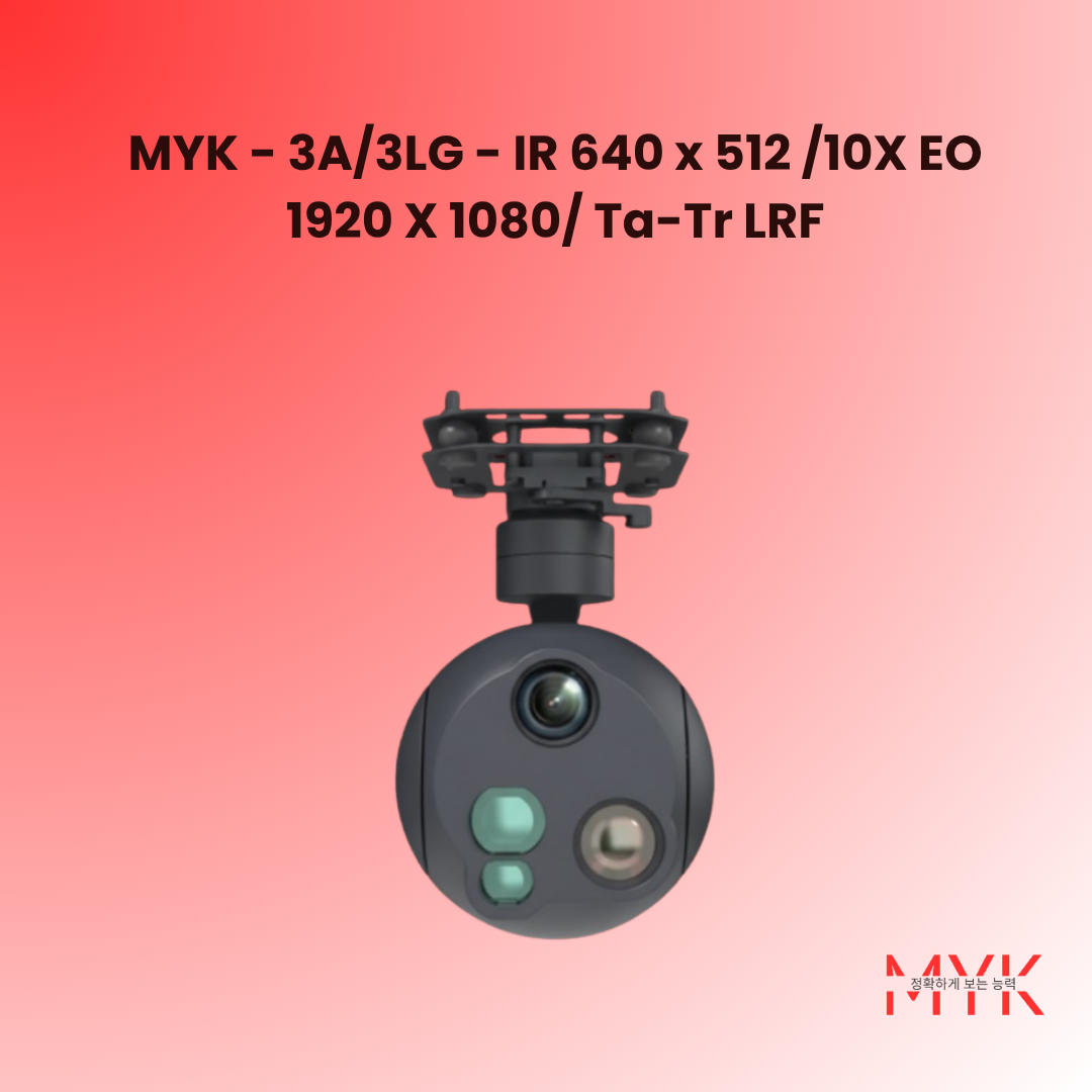 MYK – 3A/3LG - IR 640x512 / 10X EO 1920x1080 / Ta-Tr LRF Gimbal Camera ...
